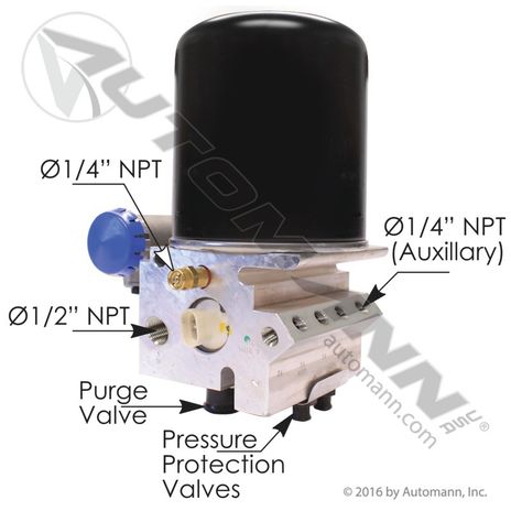 Automann 170.802191 ADIS Type Air Dryer 12V — Great American, Inc.