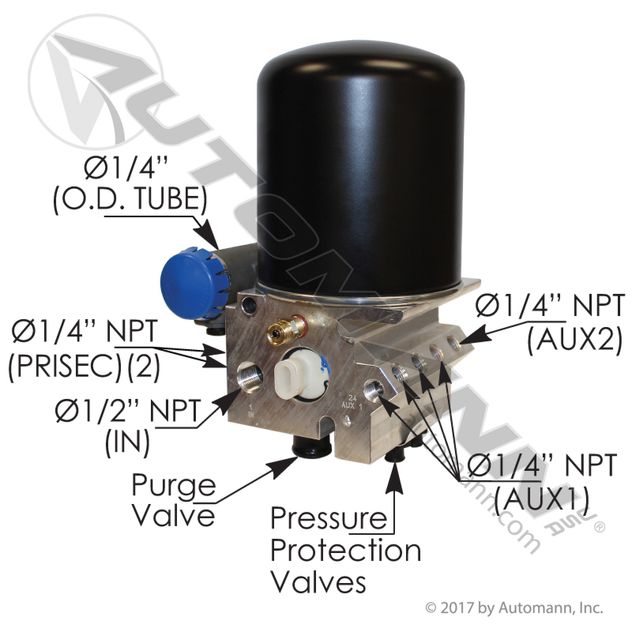Automann 170.802191 ADIS Type Air Dryer 12V — Great American, Inc.