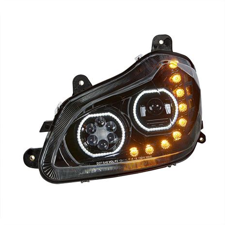 United Pacific 35743 Black 10 LED Headlight For 2013-2021 Kenworth T680 ...